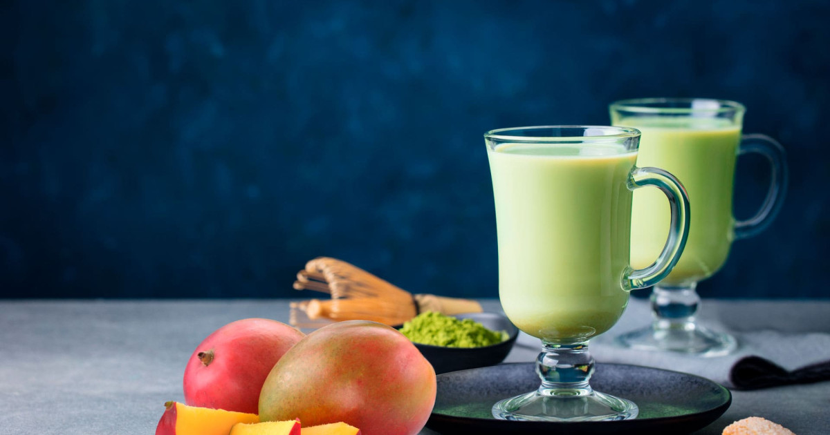 Batido de té matcha y mango - Calidad Pascual